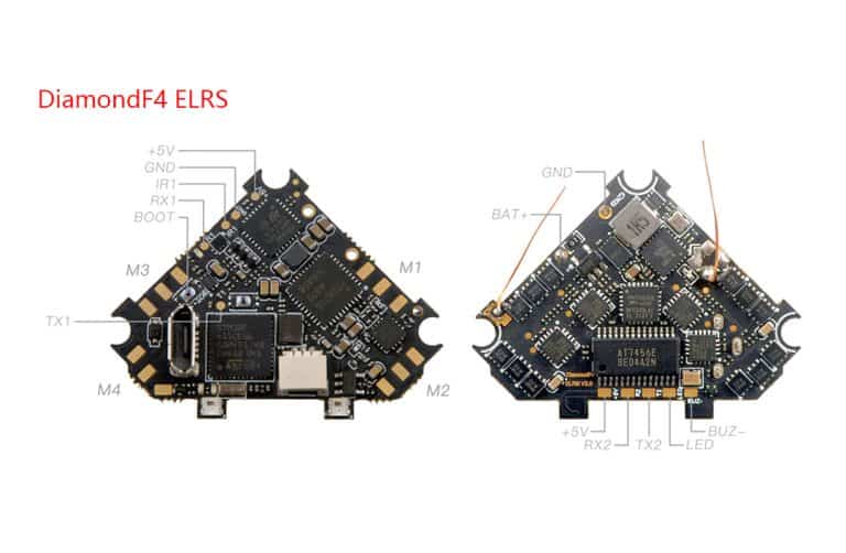 Diamond F4 AIO 5in1 1s Flight Controller build-in RX + Open VTX ...